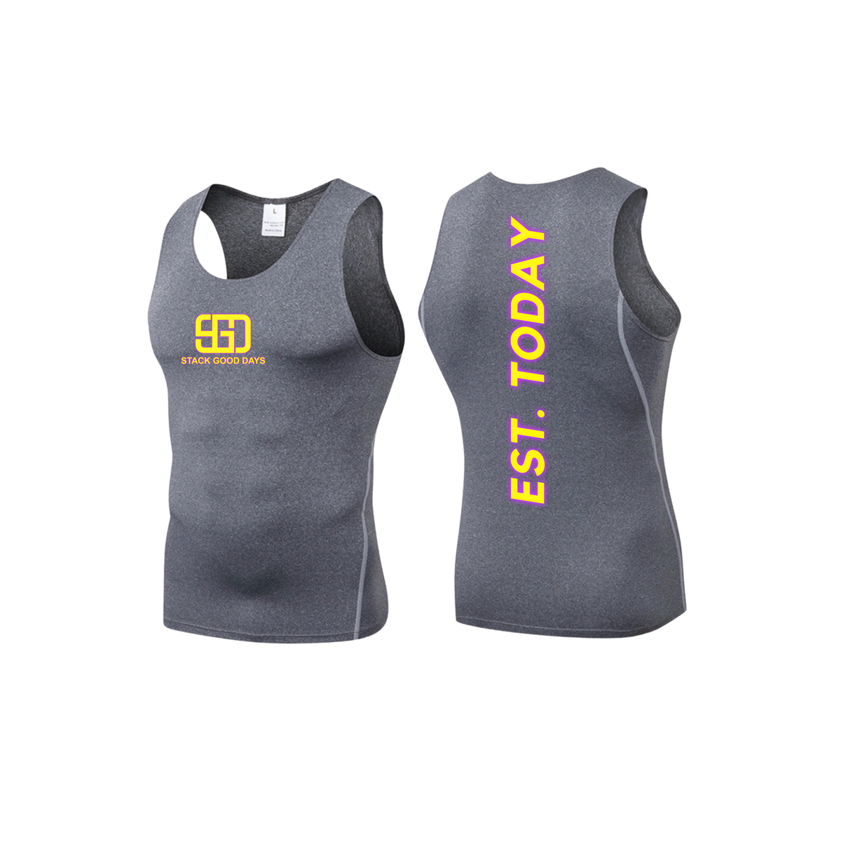 "Volt" Compression Tank Top – Stack Good Days