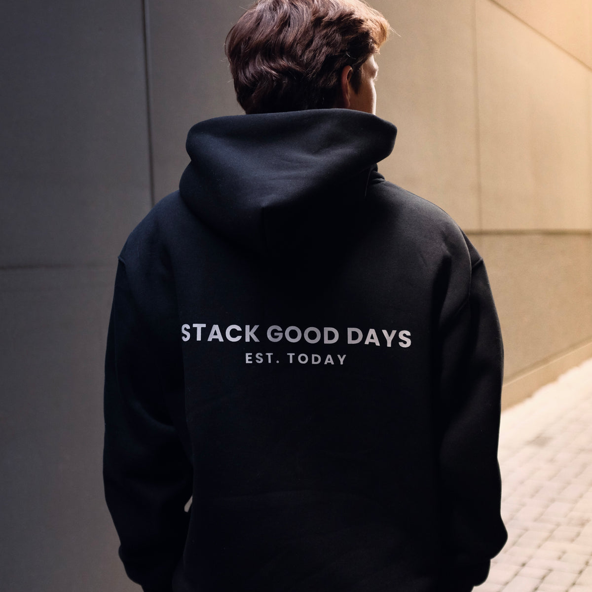 "Classic" Hoodie 2.0 - Black – Stack Good Days